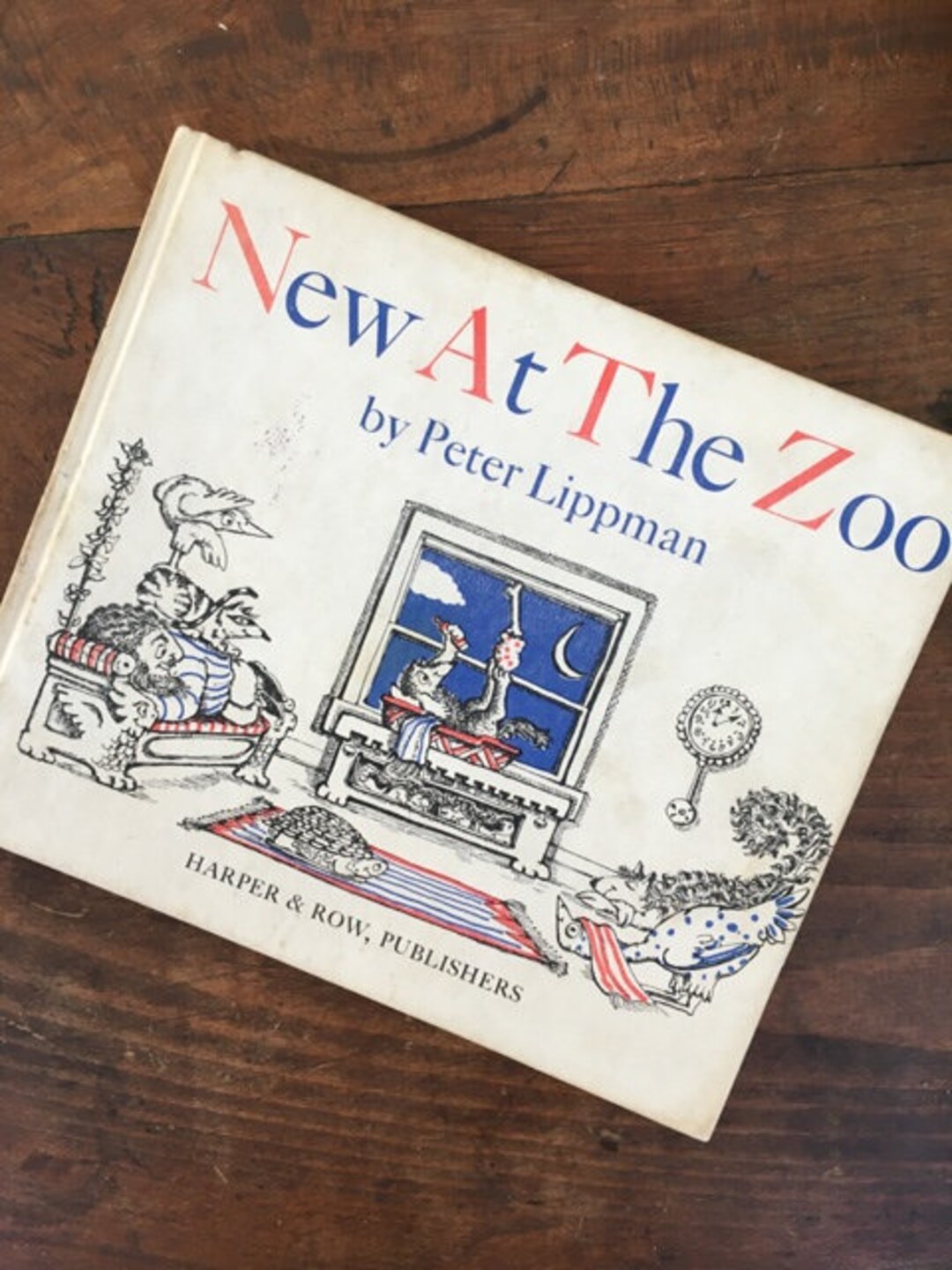 Children's Book New at the Zoo by Peter Lippman 1969 Picture Book - Etsy