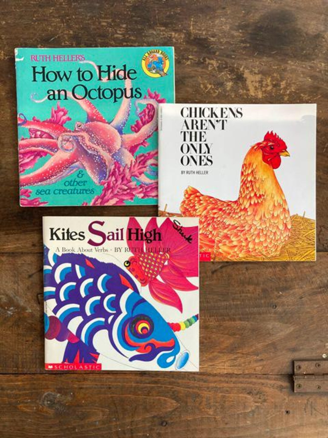 Ruth Heller Children's Books: Octopus, Verbs, Chickens - 3 Book Set - Etsy
