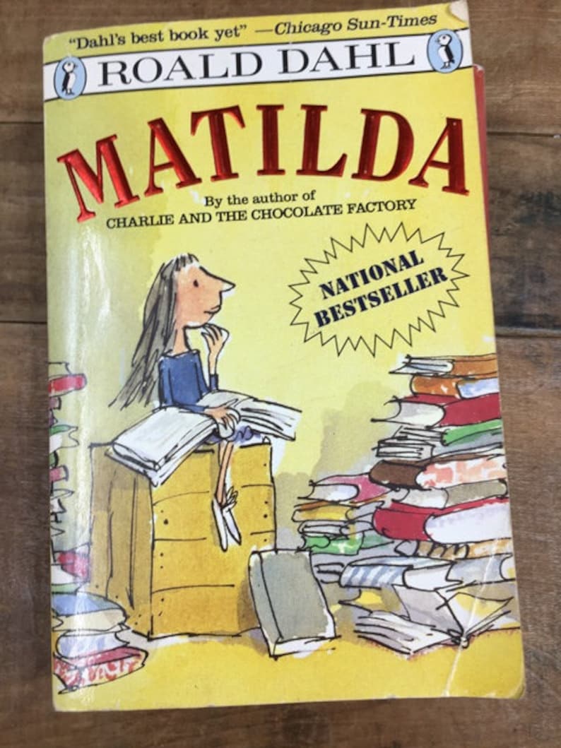 Matilda by Roald Dahl Young Adult Fiction Humorous Story | Etsy