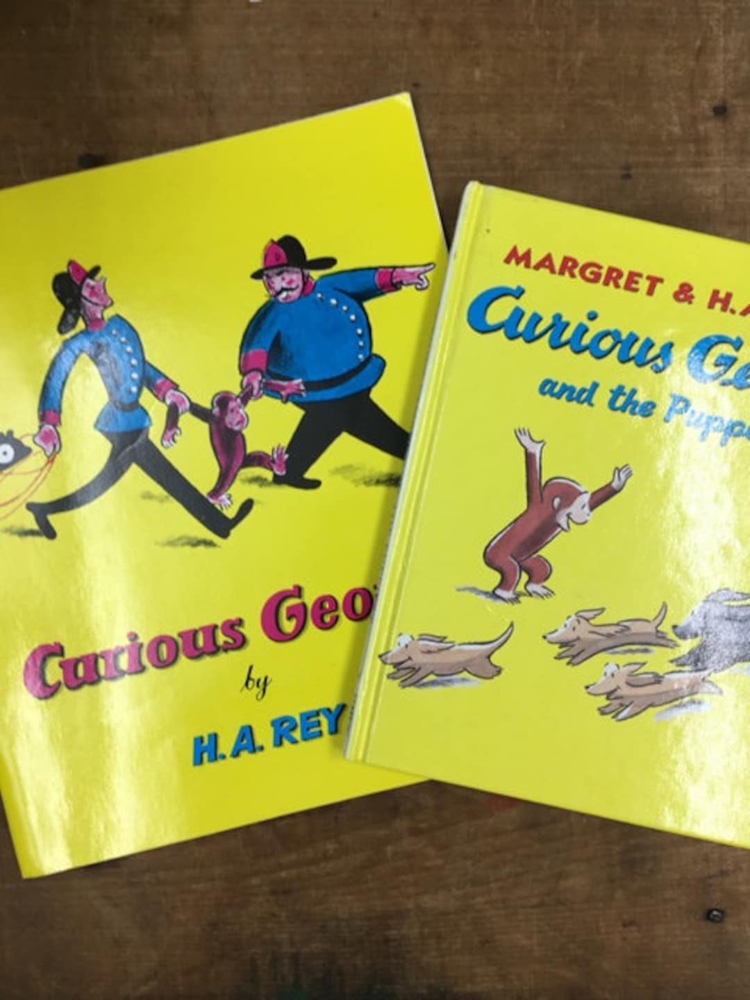 Curious George & Curious George and the Puppies H A Rey Margret Rey ...