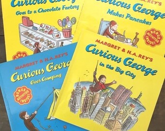 Curious George by H A & Margret Rey Classic Children's | Etsy