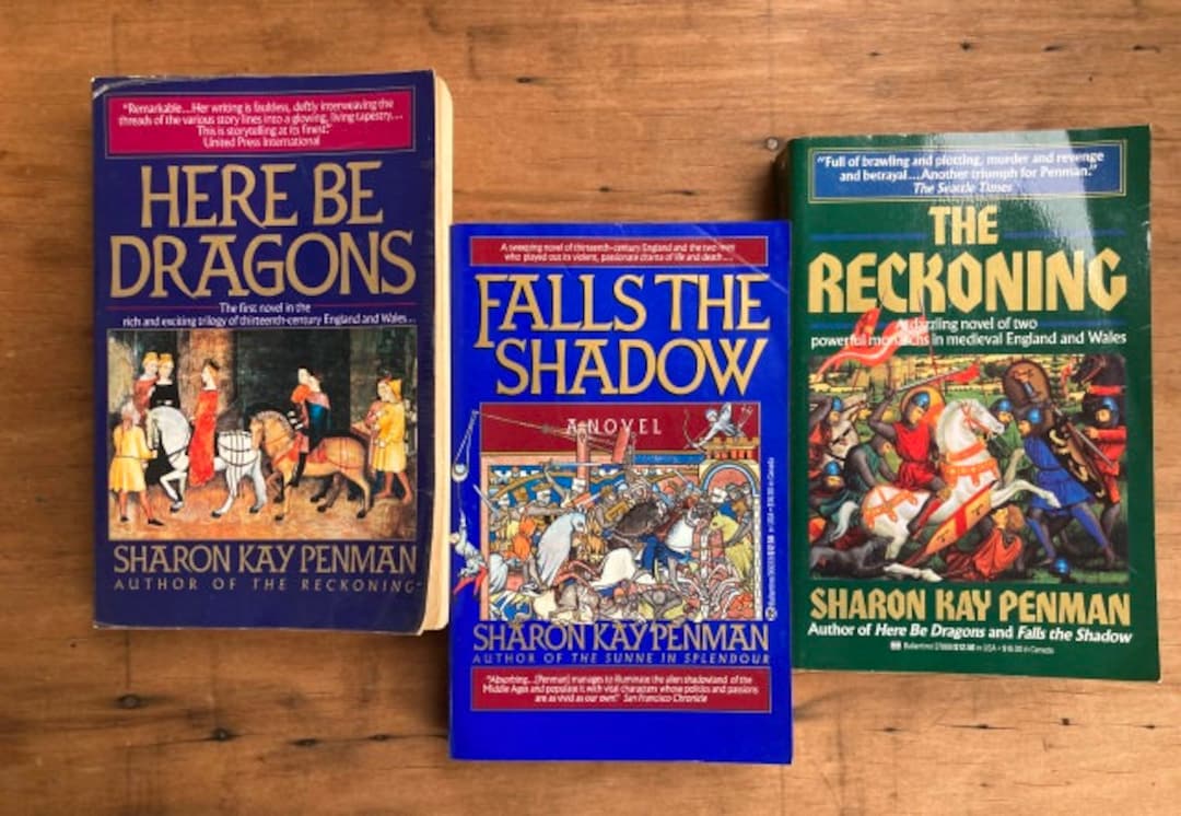 Sharon Kay Penman's Medieval England Trilogy: Here Be Dragons, Falls ...