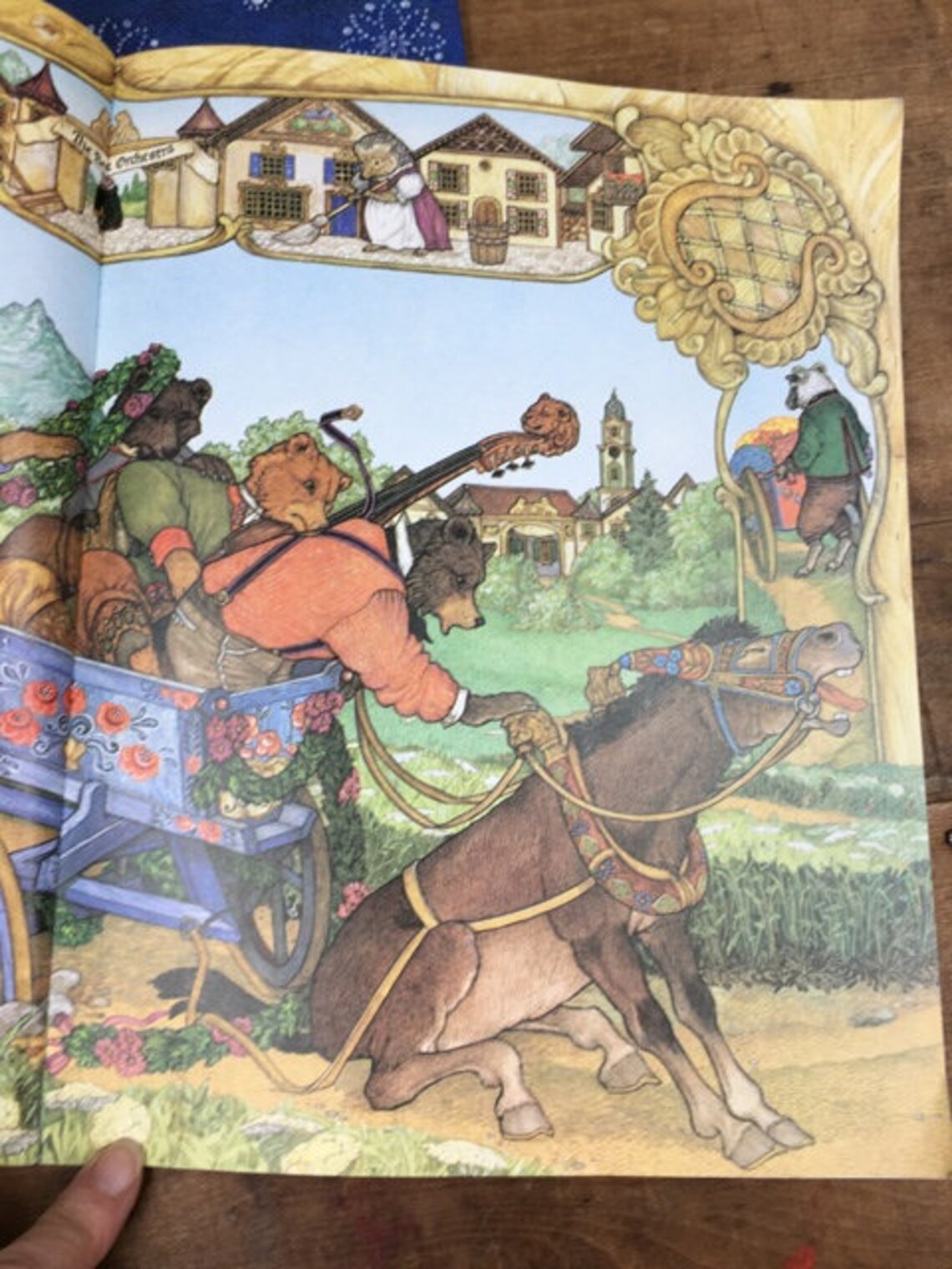 Jan Brett Berlioz the Bear & Armadillo Rodeo Children's | Etsy