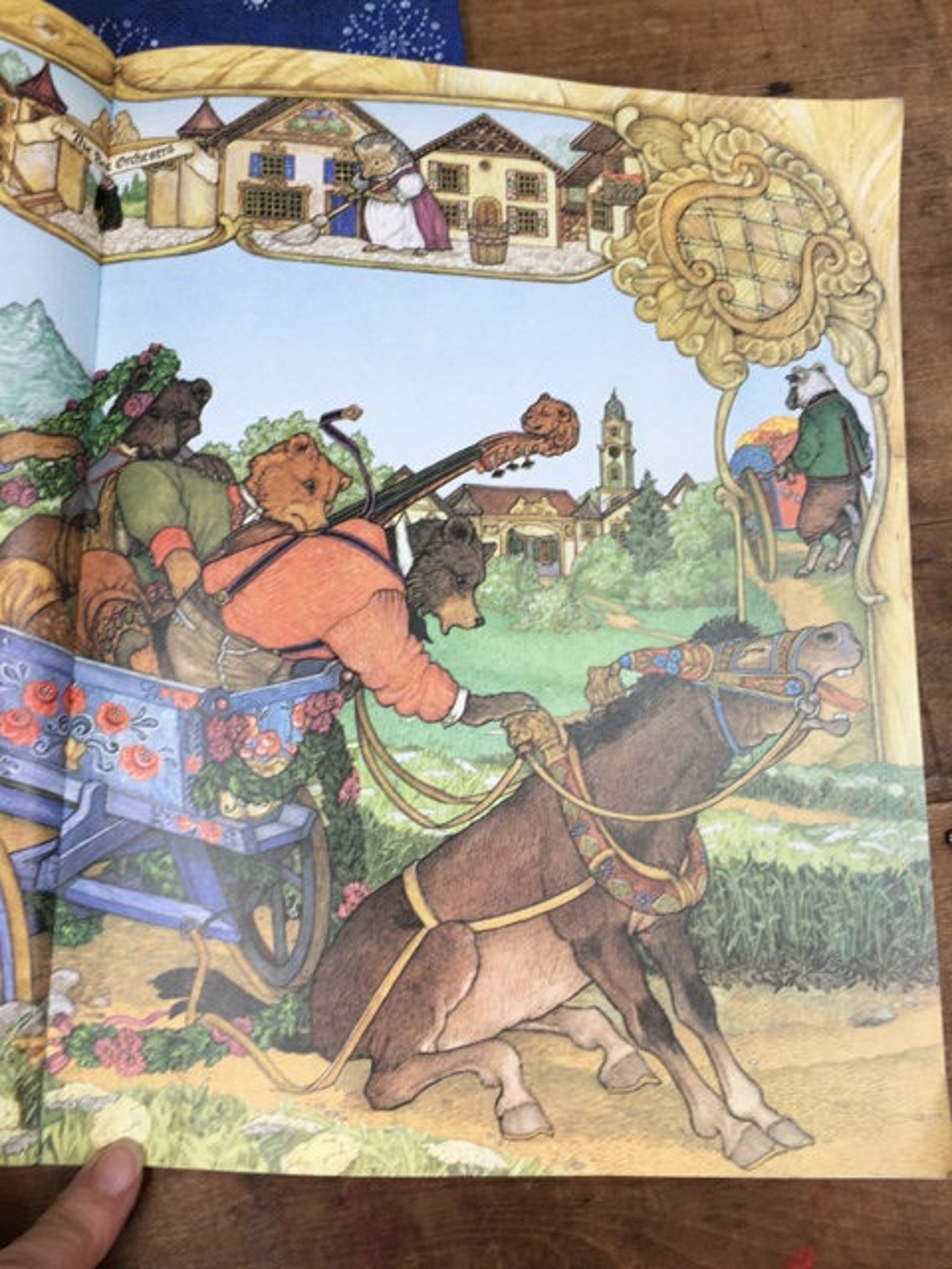 Jan Brett Berlioz the Bear & Armadillo Rodeo Children's - Etsy