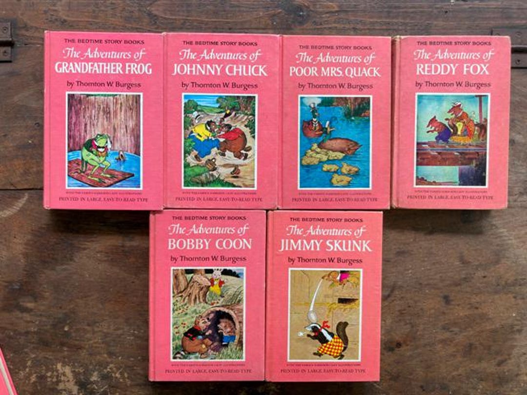 Thornton Burgess YOUR Choice the Bedtime Story Books Johnny Chuck Reddy ...