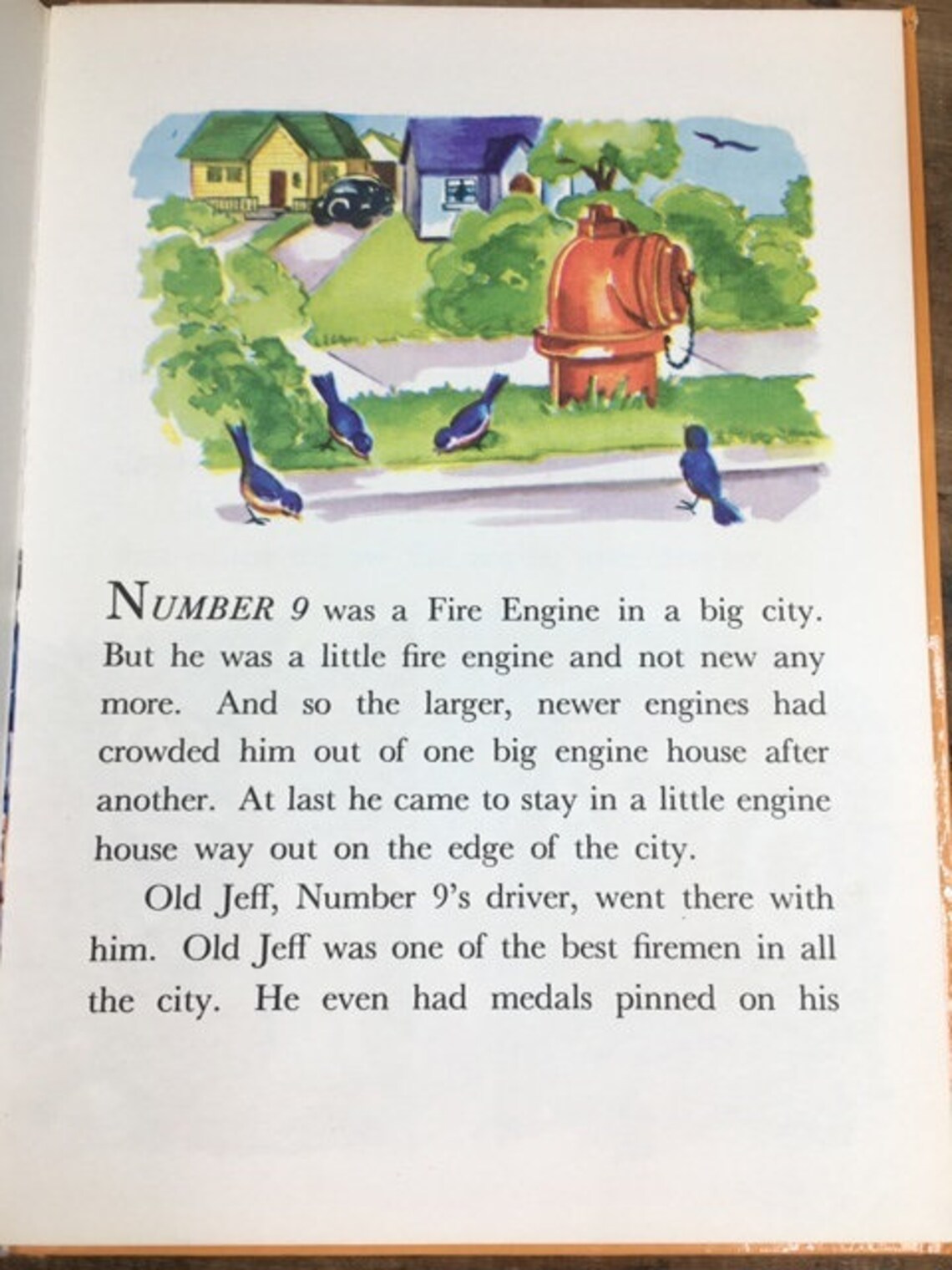 Number 9 the Little Fire Engine collectible Rand Mcnally | Etsy