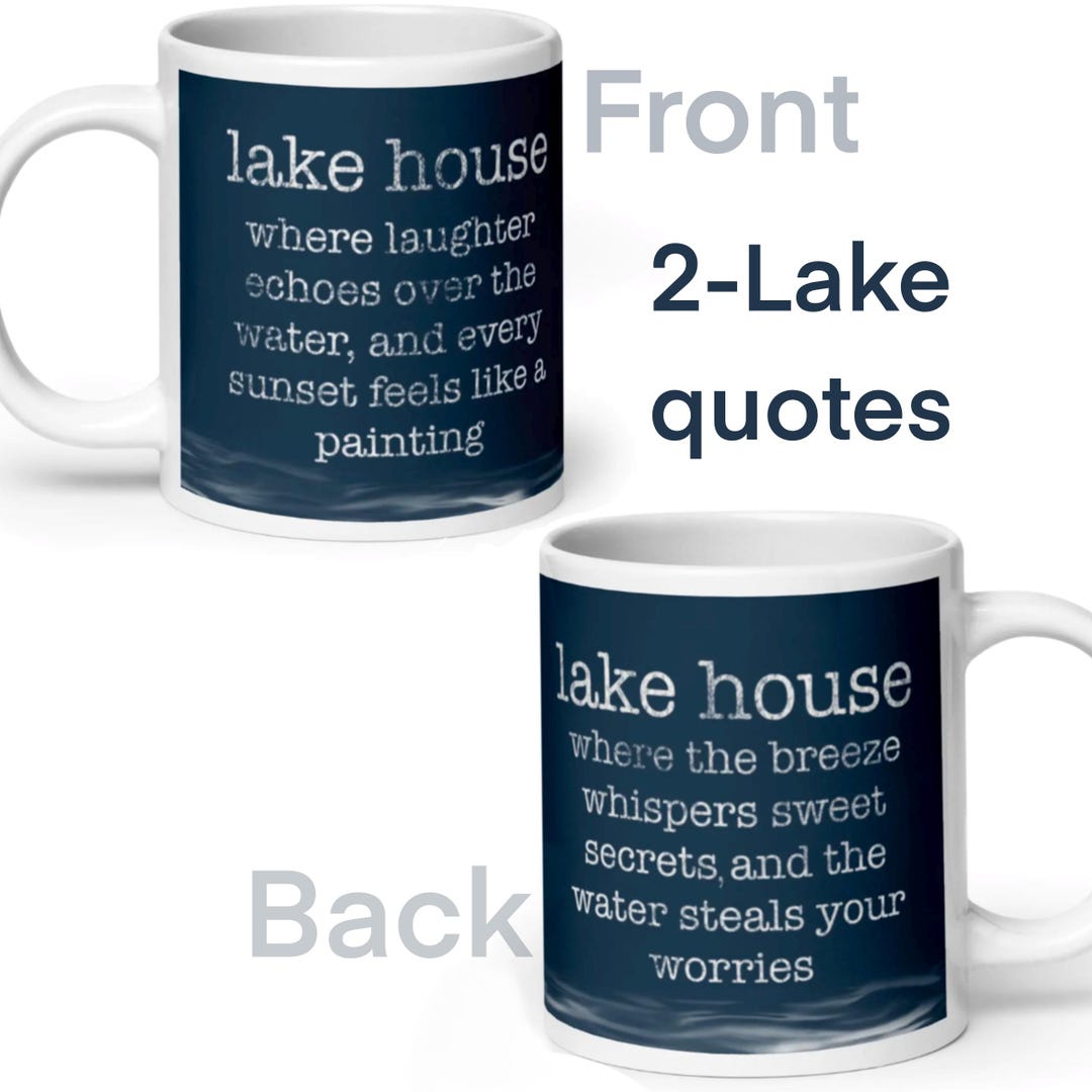 Lake House Mug - Cottagecore Coffee Cup - Cozy Cabin Decor - Lake Life ...