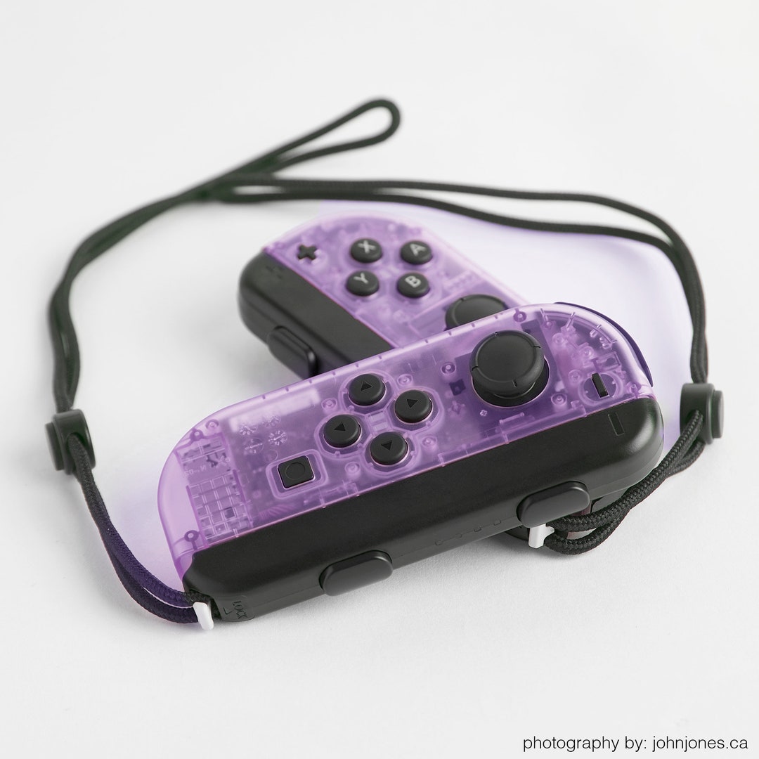 Custom Atomic Purple Transparent Joy Con Controller for - Etsy UK