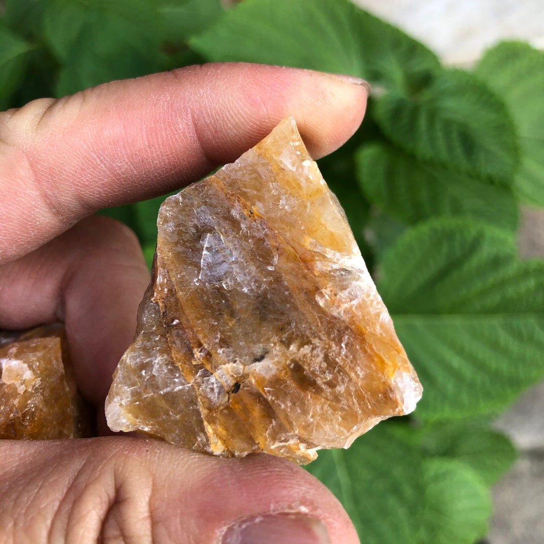 Golden Quartz | Natural Rough Stone - Etsy