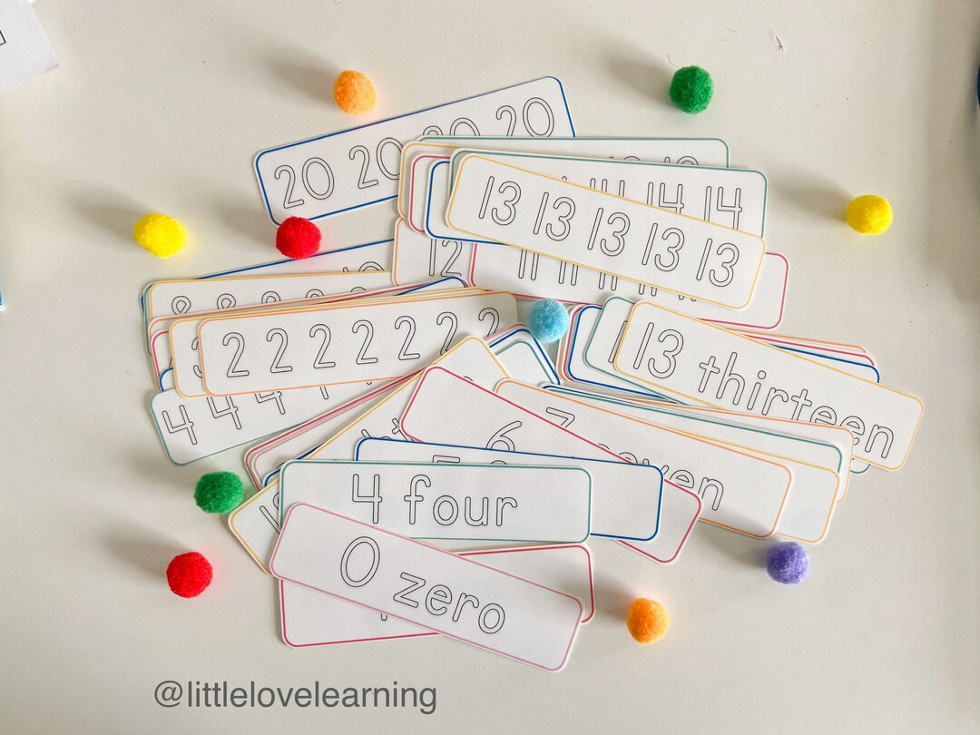 NUMBER TRACING PACK Word Tracing and Number Tracing Kindergarten First ...