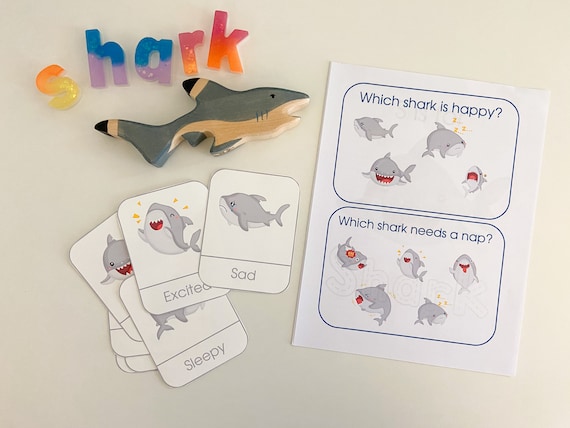 SHARK WEEK. Shark Activities for Preschool Kindergarten. | Etsy