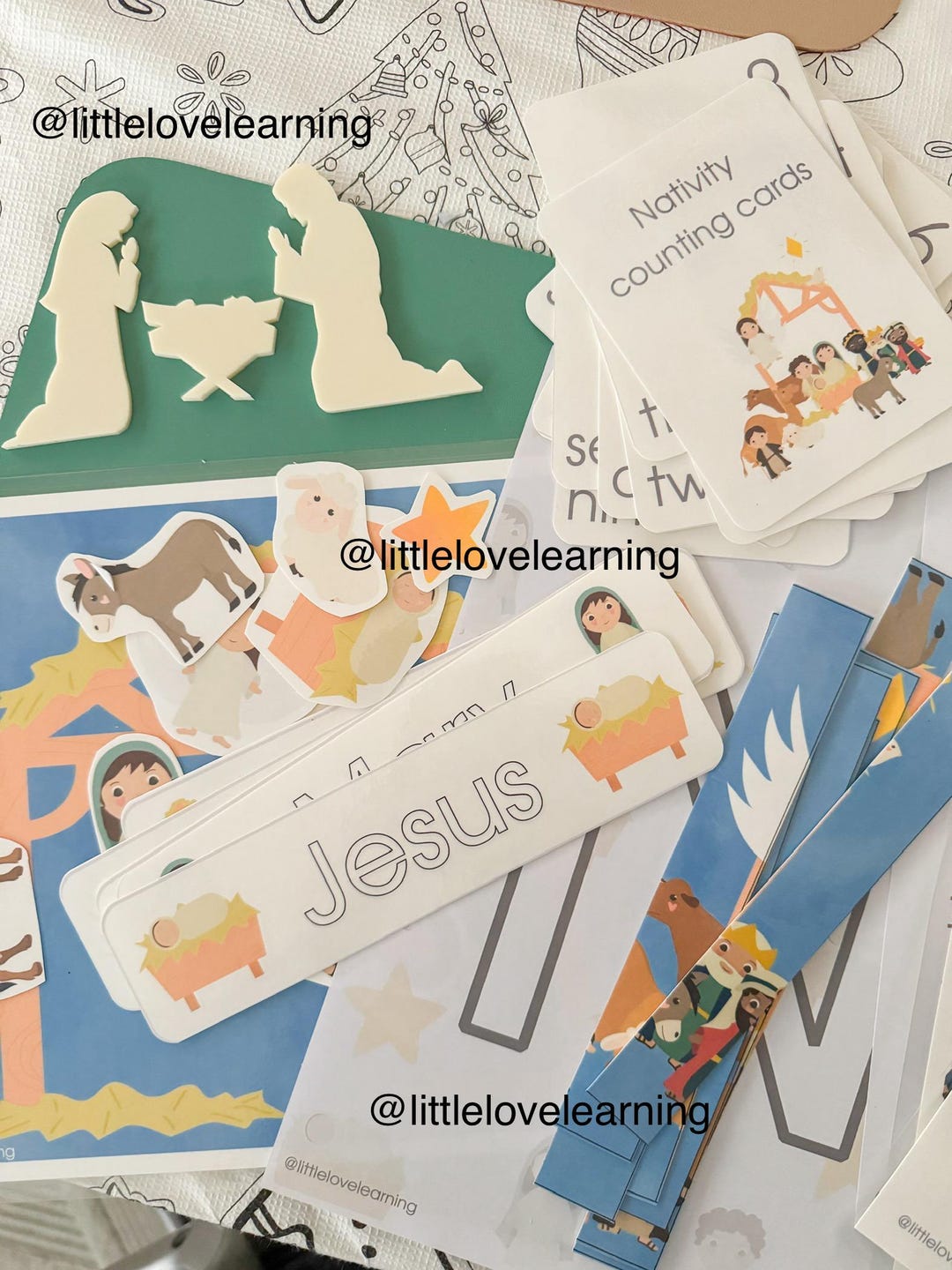 NATIVITY PACK Manger Activities Counting Writing Tracing Christmas ...