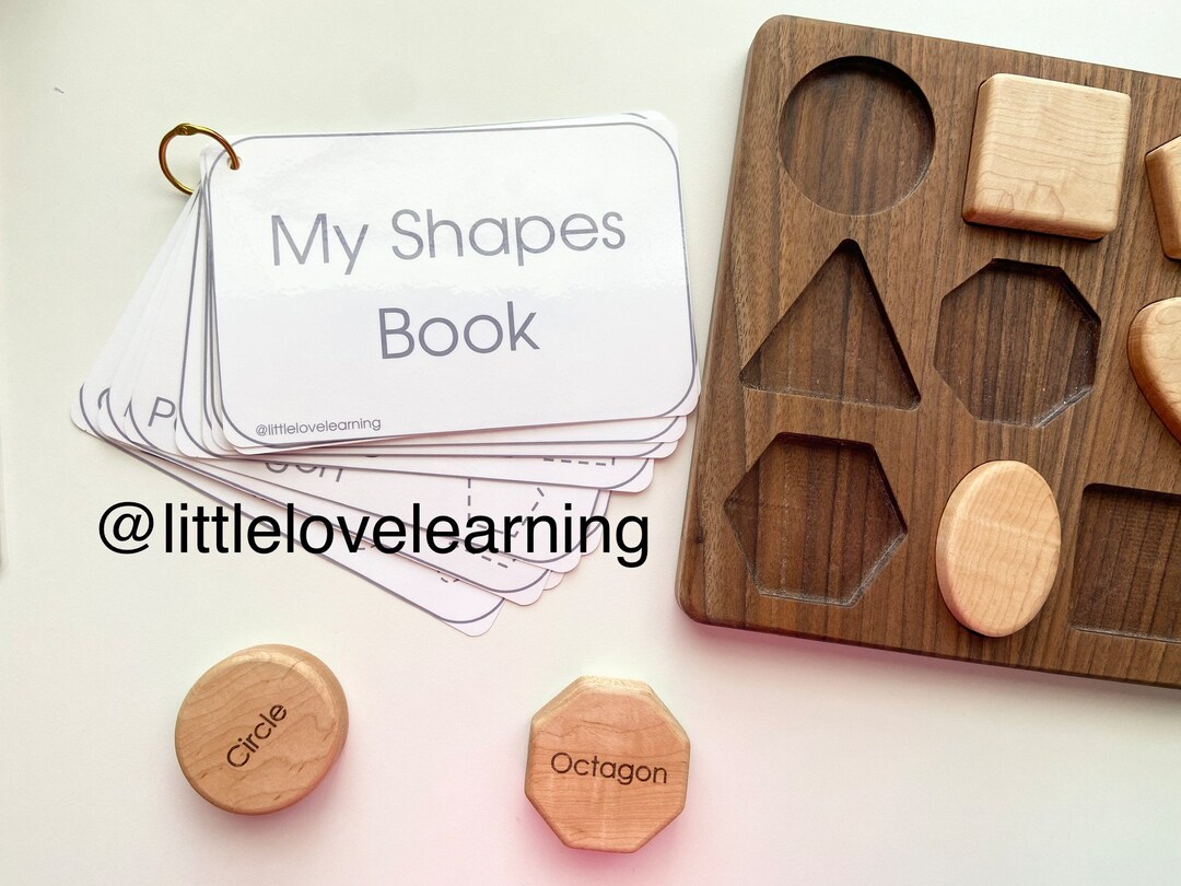 SHAPES Tracing Pack Montessori Learning Preschool Toddler Shapes ...