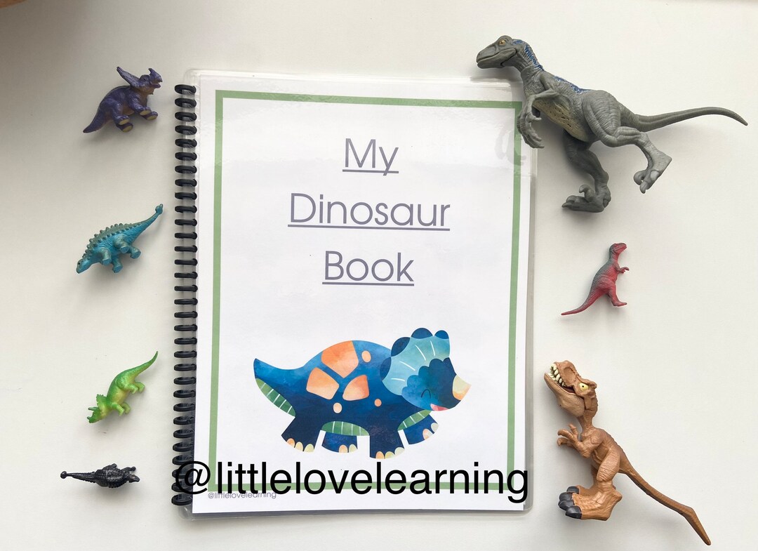 DINOSAUR WORKBOOK on the Go Dinosaur Activities Preschool Kindergarten ...