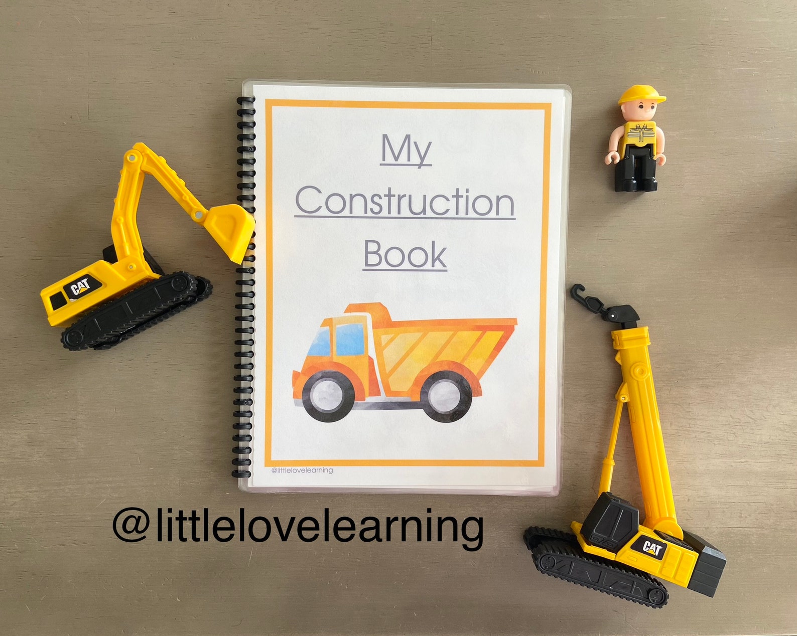 CONSTRUCTION WORKBOOK Toddler Preschool First Construction Pack ...