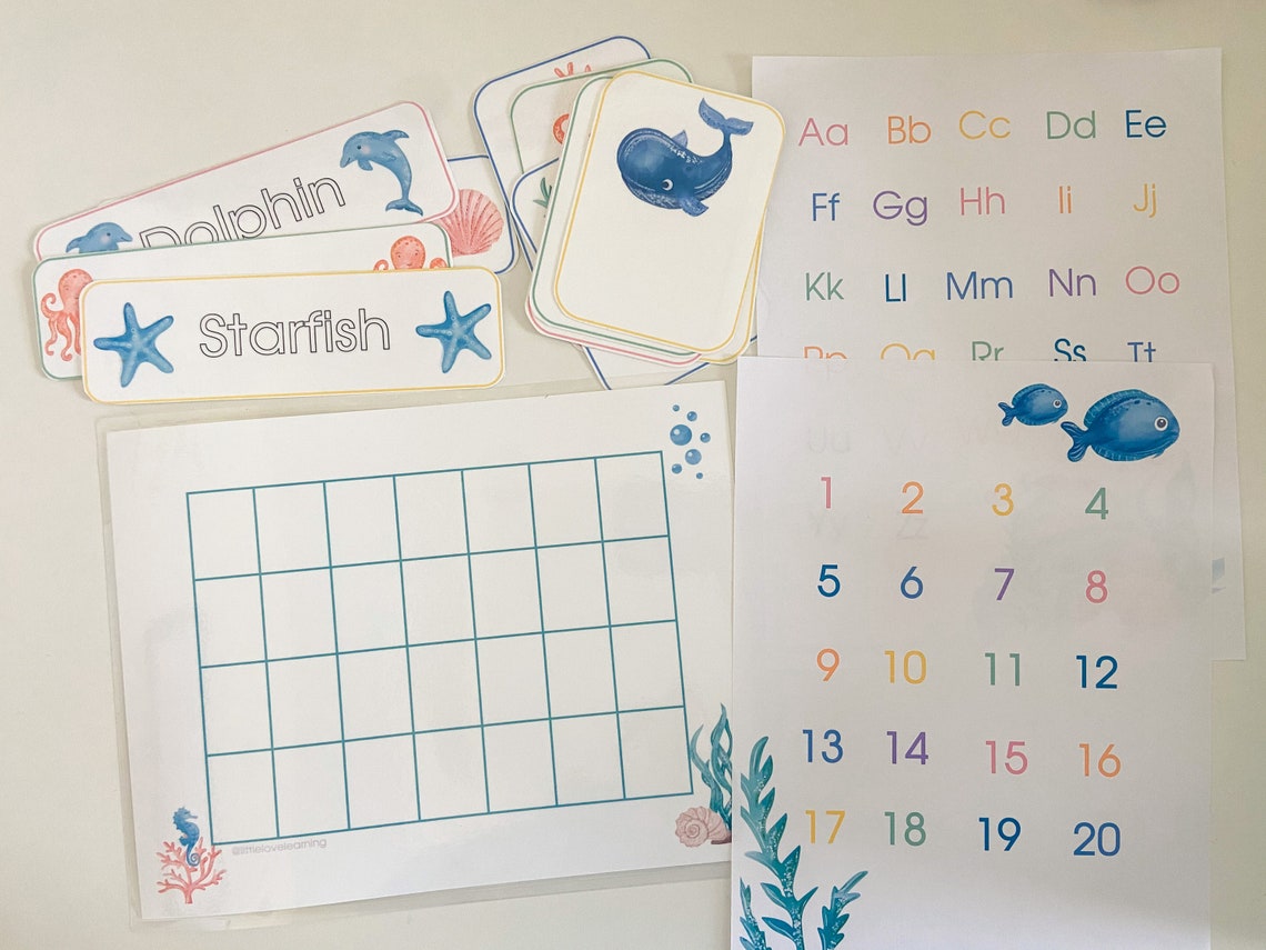 SUMMER PACK WC Summer Printable, Homeschool, Ocean Activity, Toddler ...