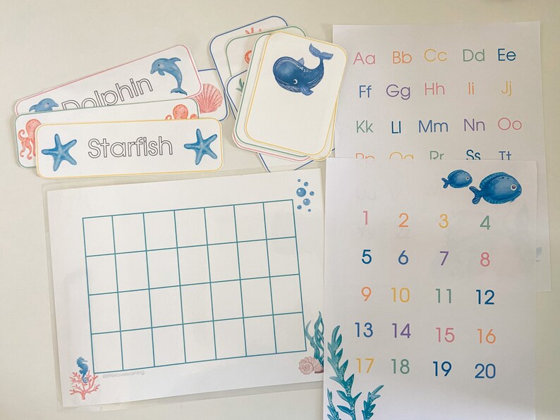 SUMMER PACK WC Summer Printable, Homeschool, Ocean Activity, Toddler ...