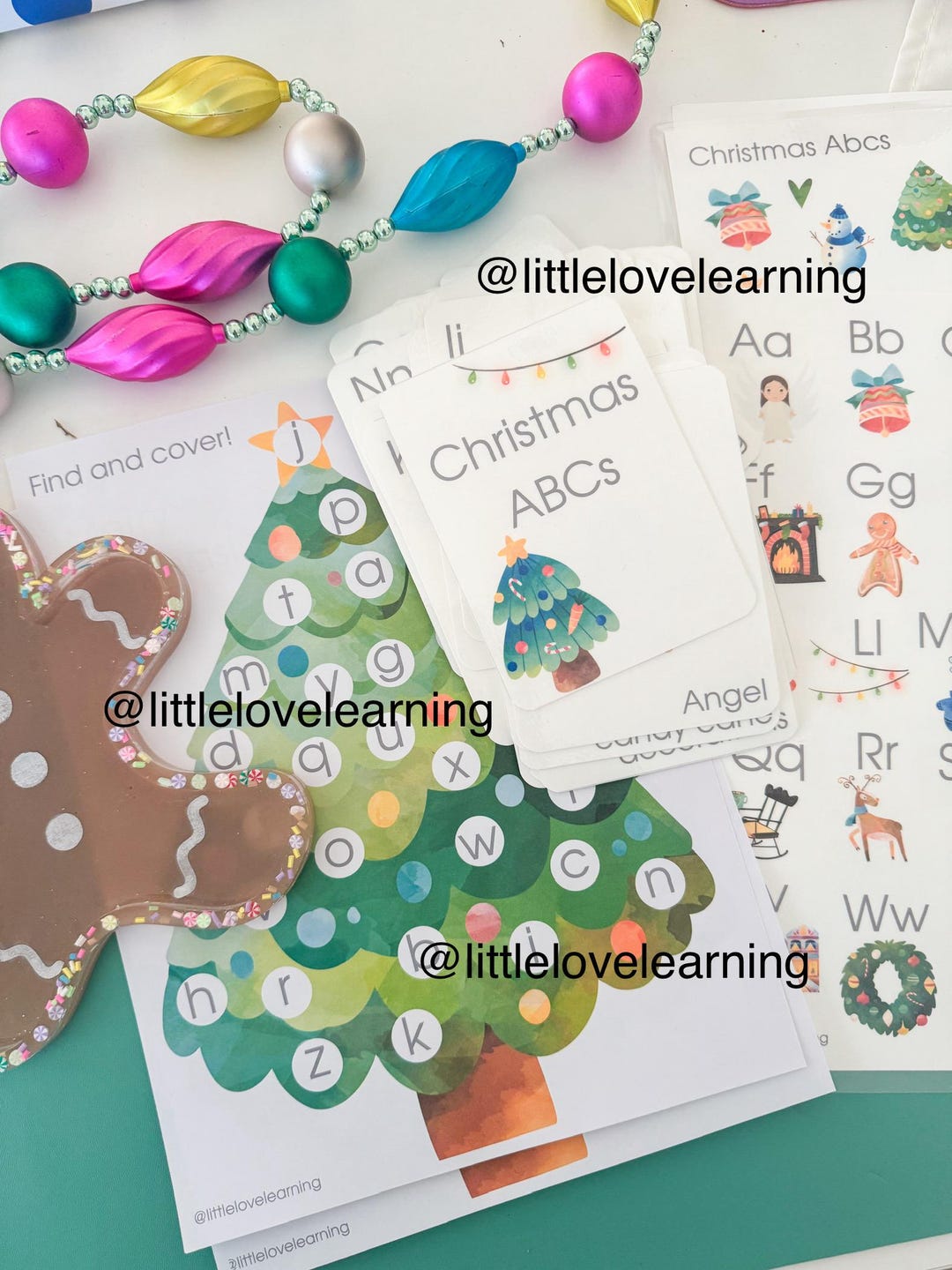 CHRISTMAS ABC Pack Christmas Alphabet Phonics Language Arts ...