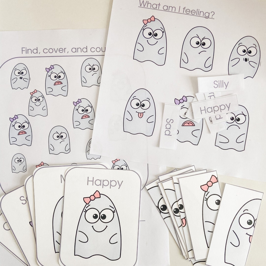 GHOST EMOTIONS PACK! Halloween Activity, Toddler, Preschool and ...
