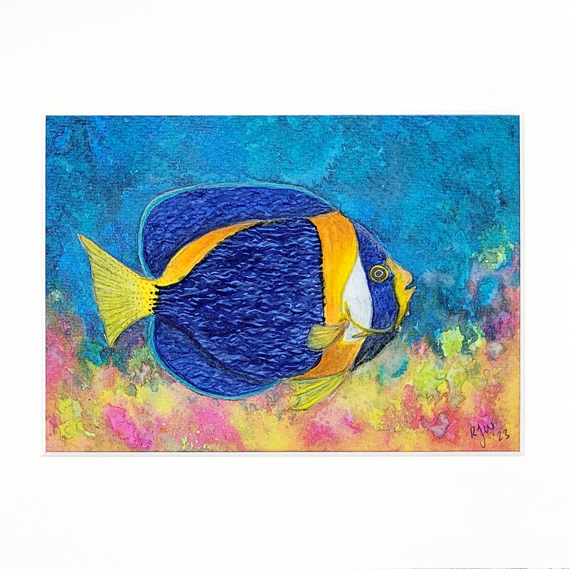 Angelfish Painting - Etsy