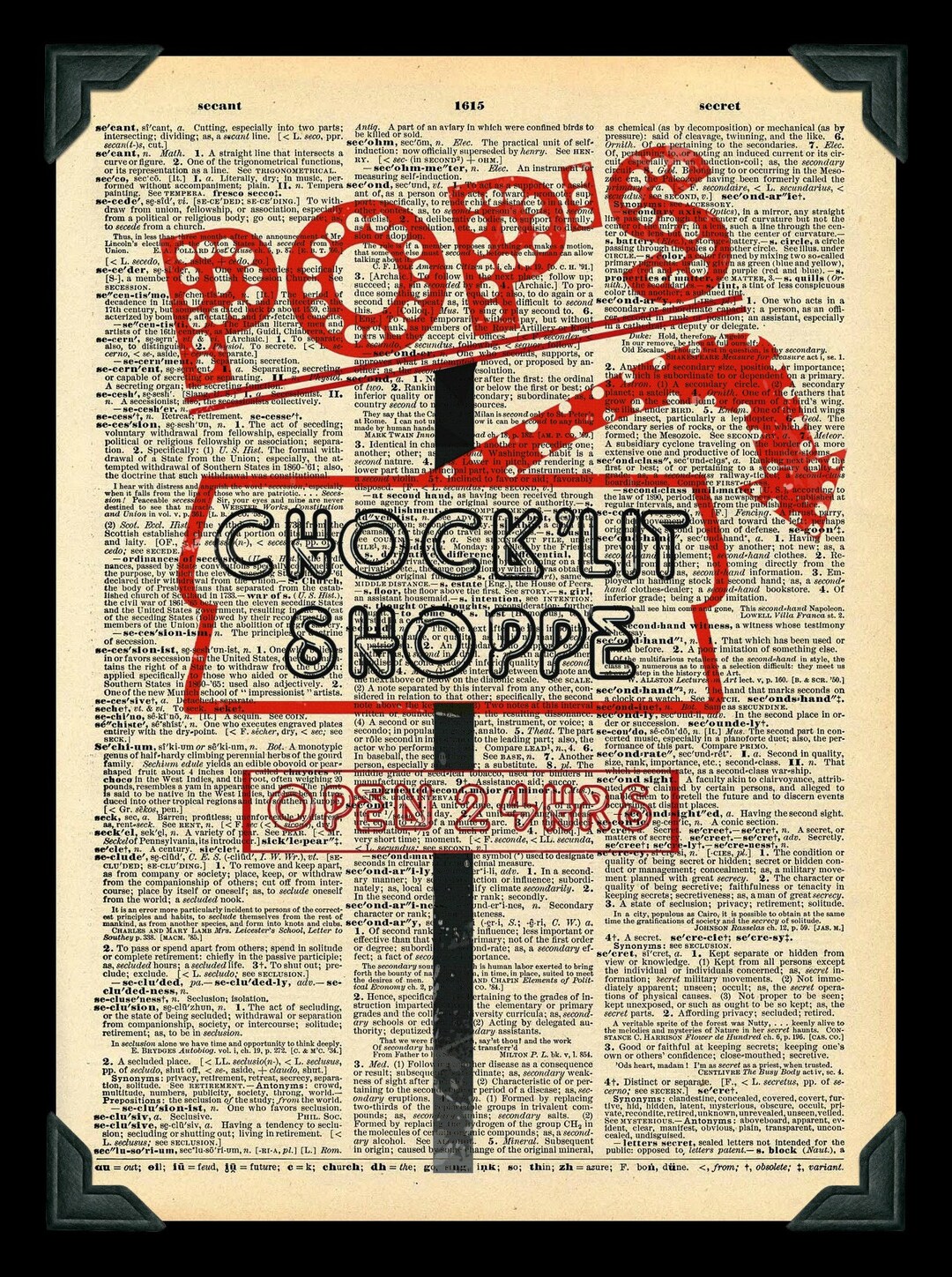 Buy 2 Get 1 Free Pop's Chock'lit Shoppe Sign Riverdale Dictionary Fan ...