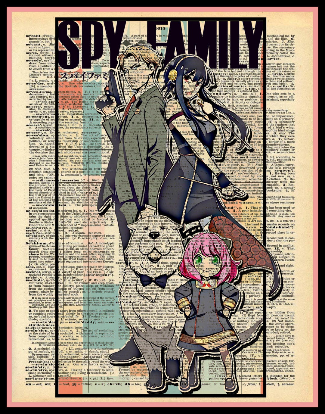 Buy 2 Get 1 Free Mix & Match Spy X Family Dictionary Art Quote Fan Art ...