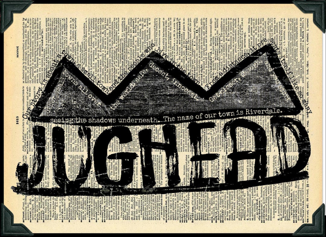 Buy 2 Get 1 Free Jughead Jones Crown Quote Riverdale Dictionary Fan Art ...
