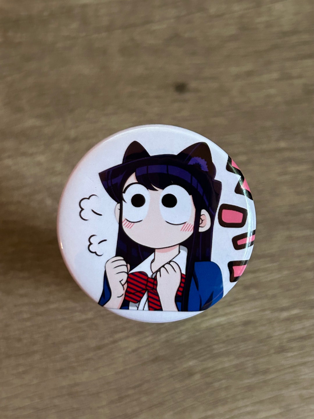 Anime Girl Komi Pin Manga Girl Pin Anime Pin Button Pinfunny Button Pin ...