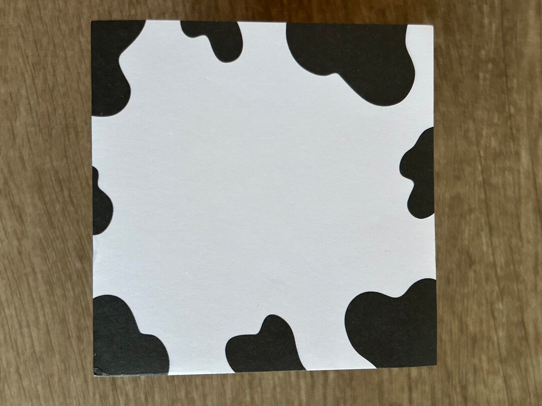Cow Sticky Notes Sticky Notes Padcow Stationerycow Note Pad Cute Memo ...