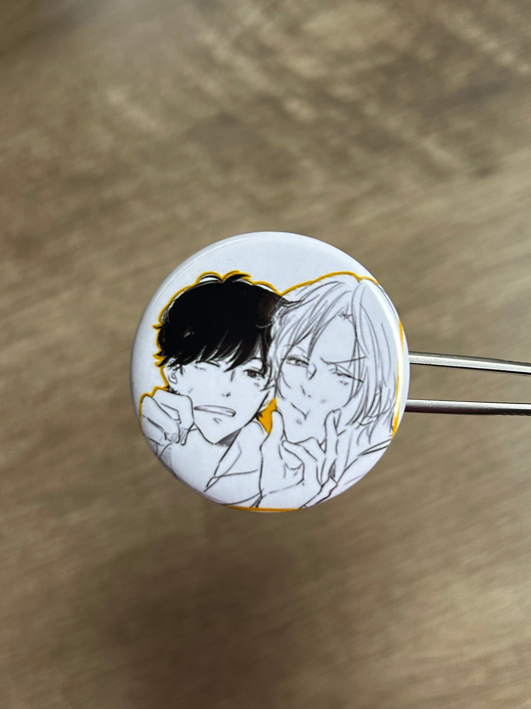 Anime Boy Label Pin Manga Boy Button Pin Anime Button Pin - Etsy