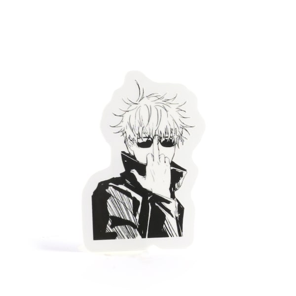 Anime Middle Finger Sticker - Etsy