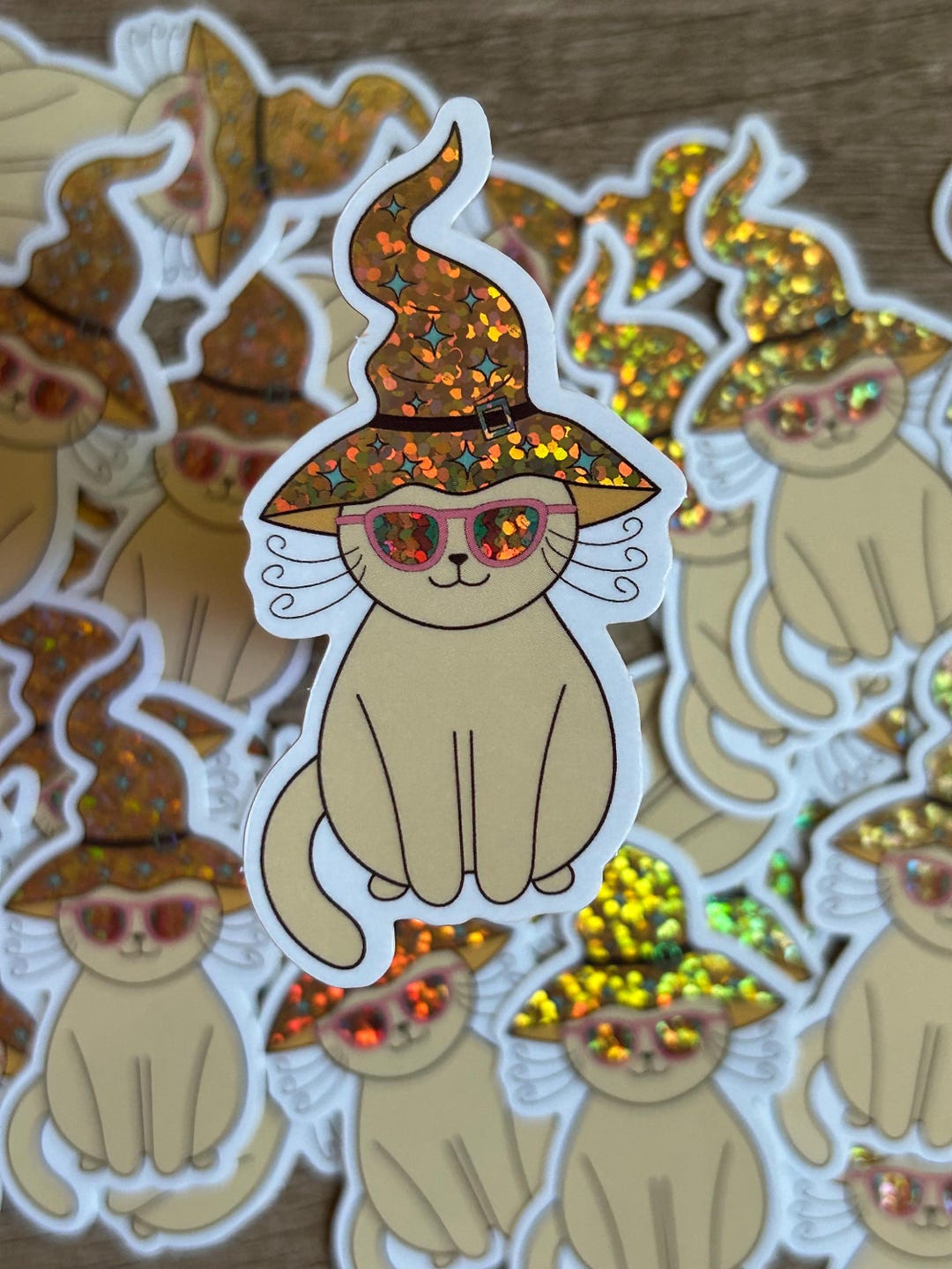 Wizard Cat Sticker Kawaii Cat Sticker 90s Sticker Sticker Animal ...