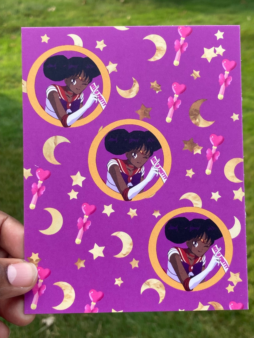 Anime Sailor Inspired Notecard|greeting Card|blank Notecard|stationery ...