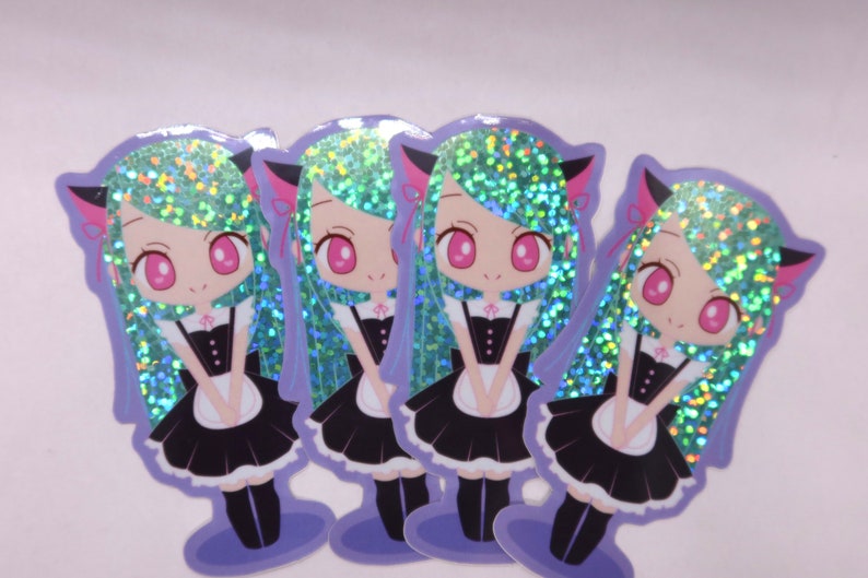 Cute Chibi Sticker Anime Fashion Girl Sticker Kawaii Sticker - Etsy