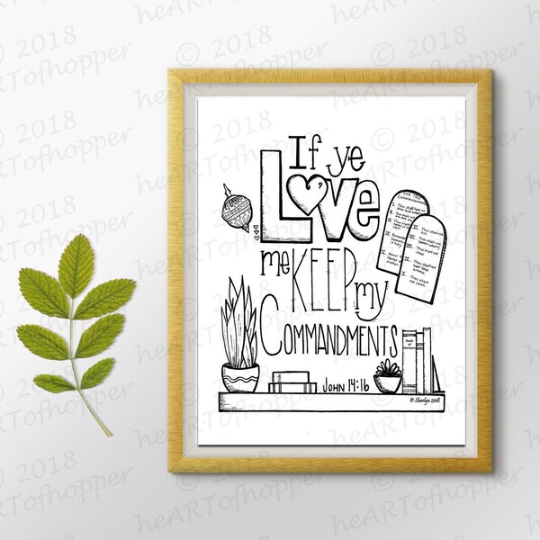 Keep My Commandments - Etsy