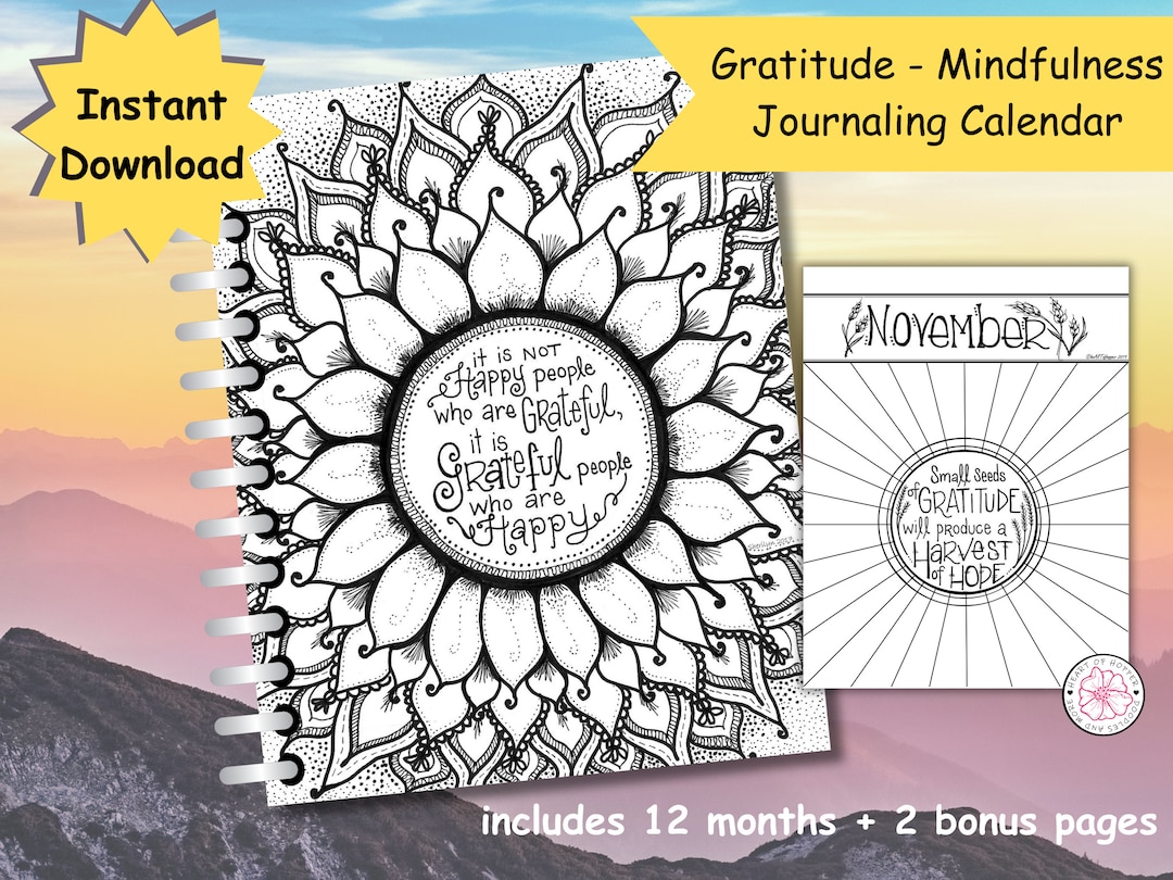 Mindfulness Gratitude Journal in Just 3 Minutes a Day - Etsy