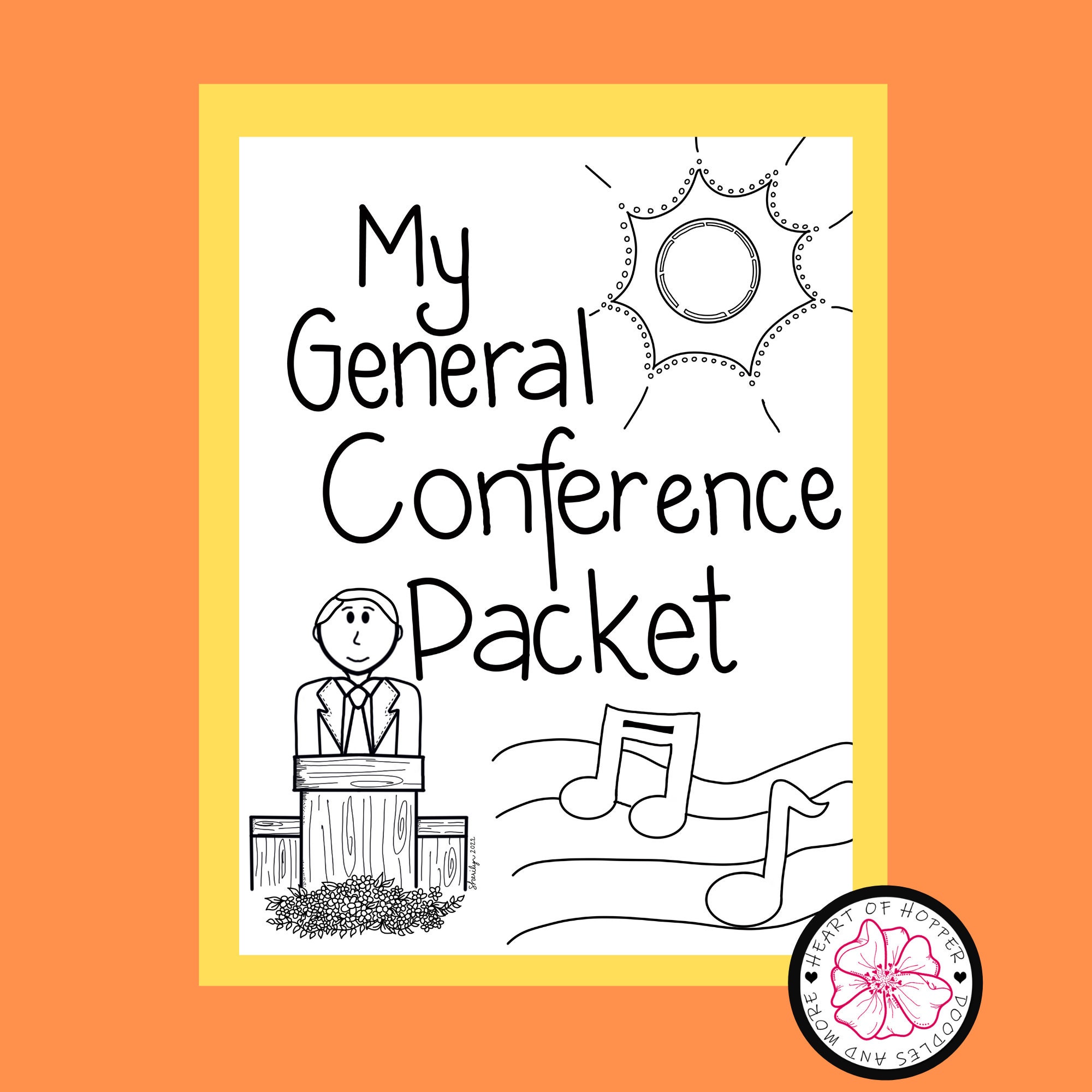 General Conference Activity Packet - Color, Listen and Learn - Etsy