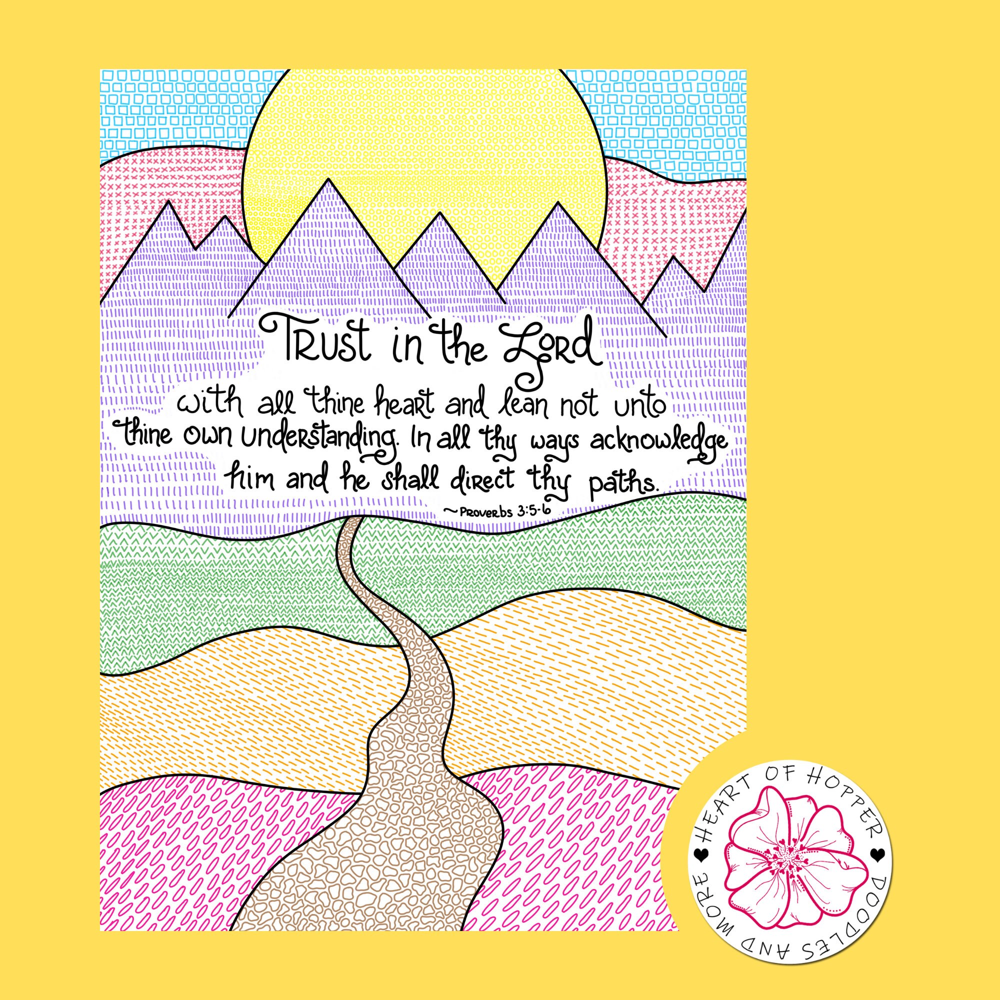 Trust in the Lord Proverbs 3:5-6 | Inspirational Bible Verse ...