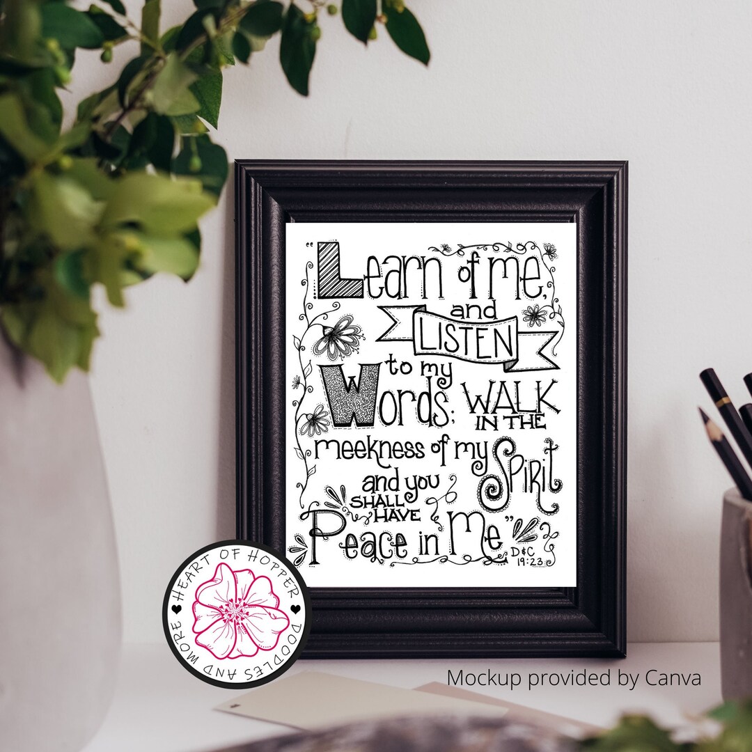 Scripture Verse Youth Theme 2018 Learn of Me and Listen to My Words ...