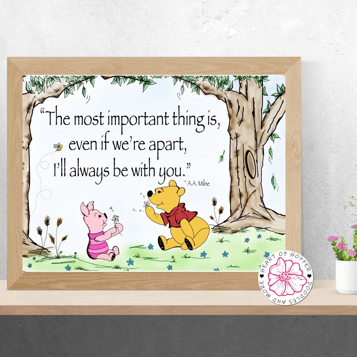 Winnie the Pooh Friendship Quote Print: A.A. Milne (digital Download ...