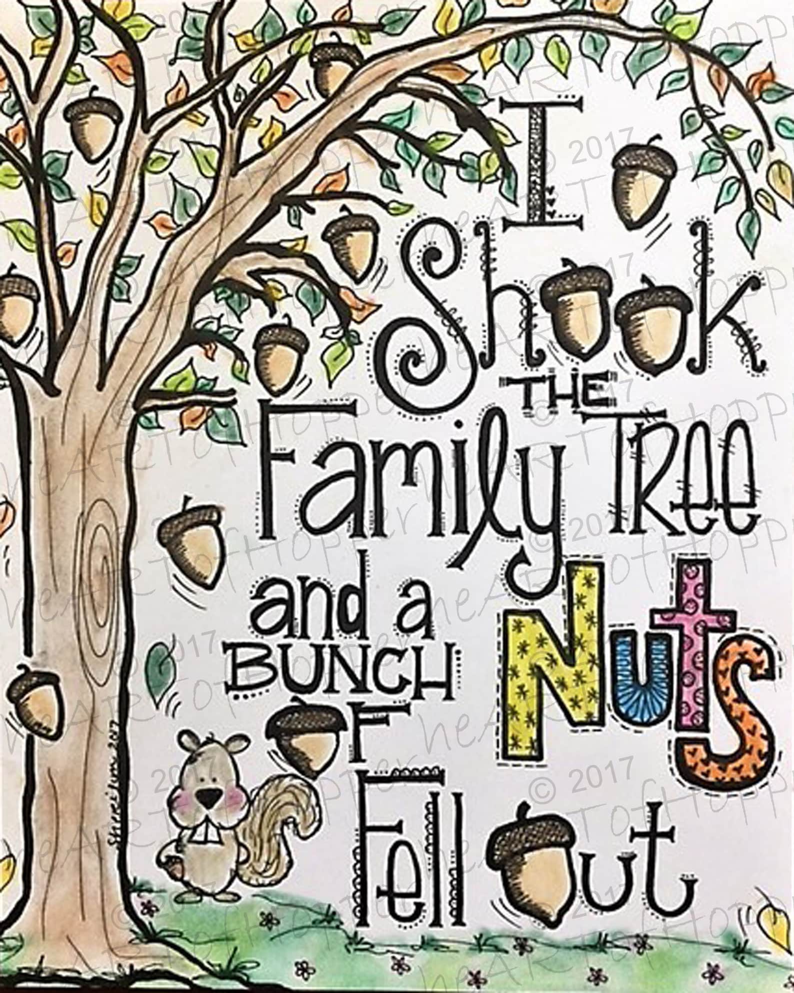 Family Tree Full of Nuts Instant Download. Great for the Family History ...