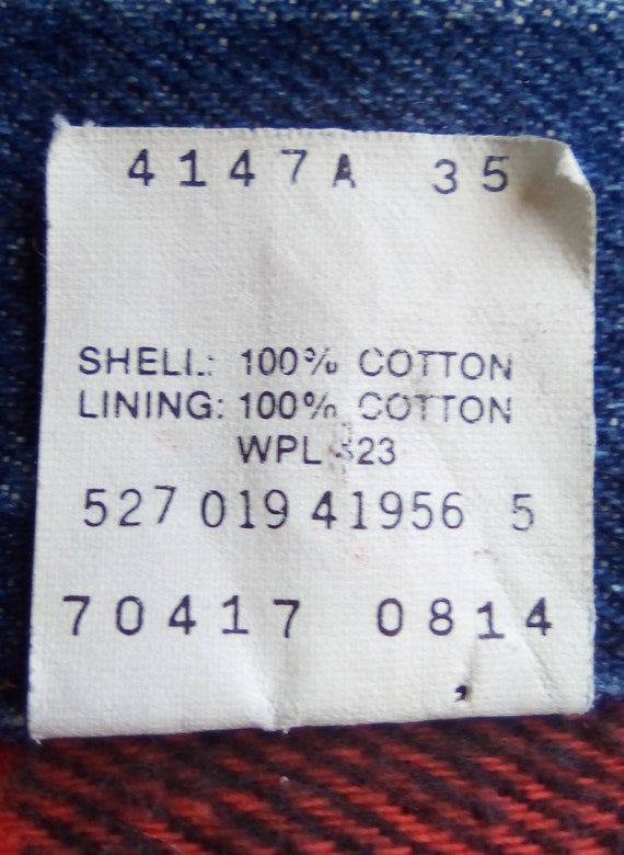 Levi's Blanket Lined Denim Jacket 1980s. - Gem