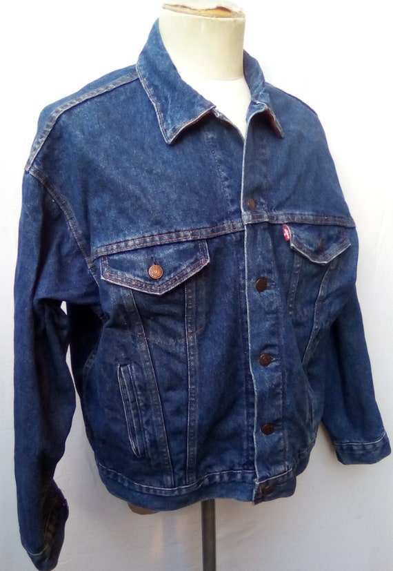 Levi's Blanket Lined Denim Jacket 1980s. - Gem