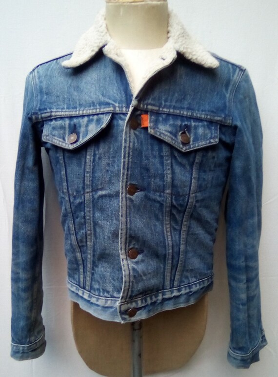 Levi's Sherpa Fleece Denim Jacket 1970s. - Gem