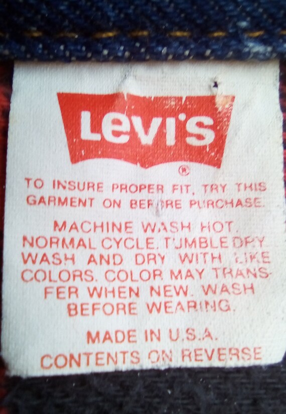 Levi's Blanket Lined Denim Jacket 1980s. - Gem
