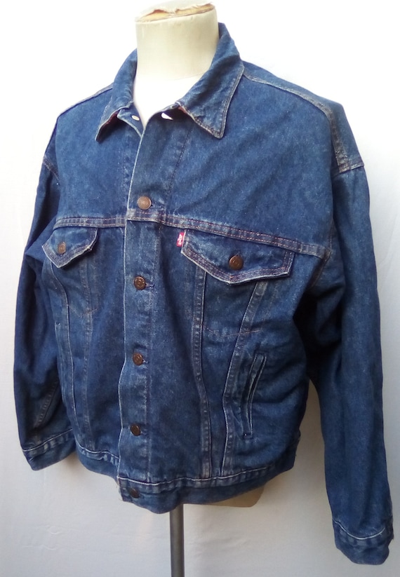 Levi's Blanket Lined Denim Jacket 1980s. - Gem