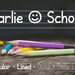Karlie School handwriting font traceable font learn to | Etsy