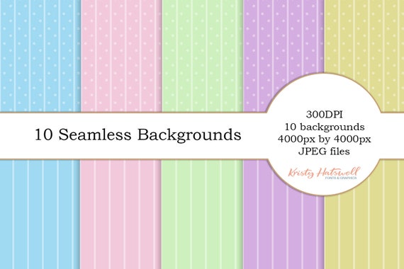 10 Seamless Backgrounds Digital Paper Seamless Background - Etsy