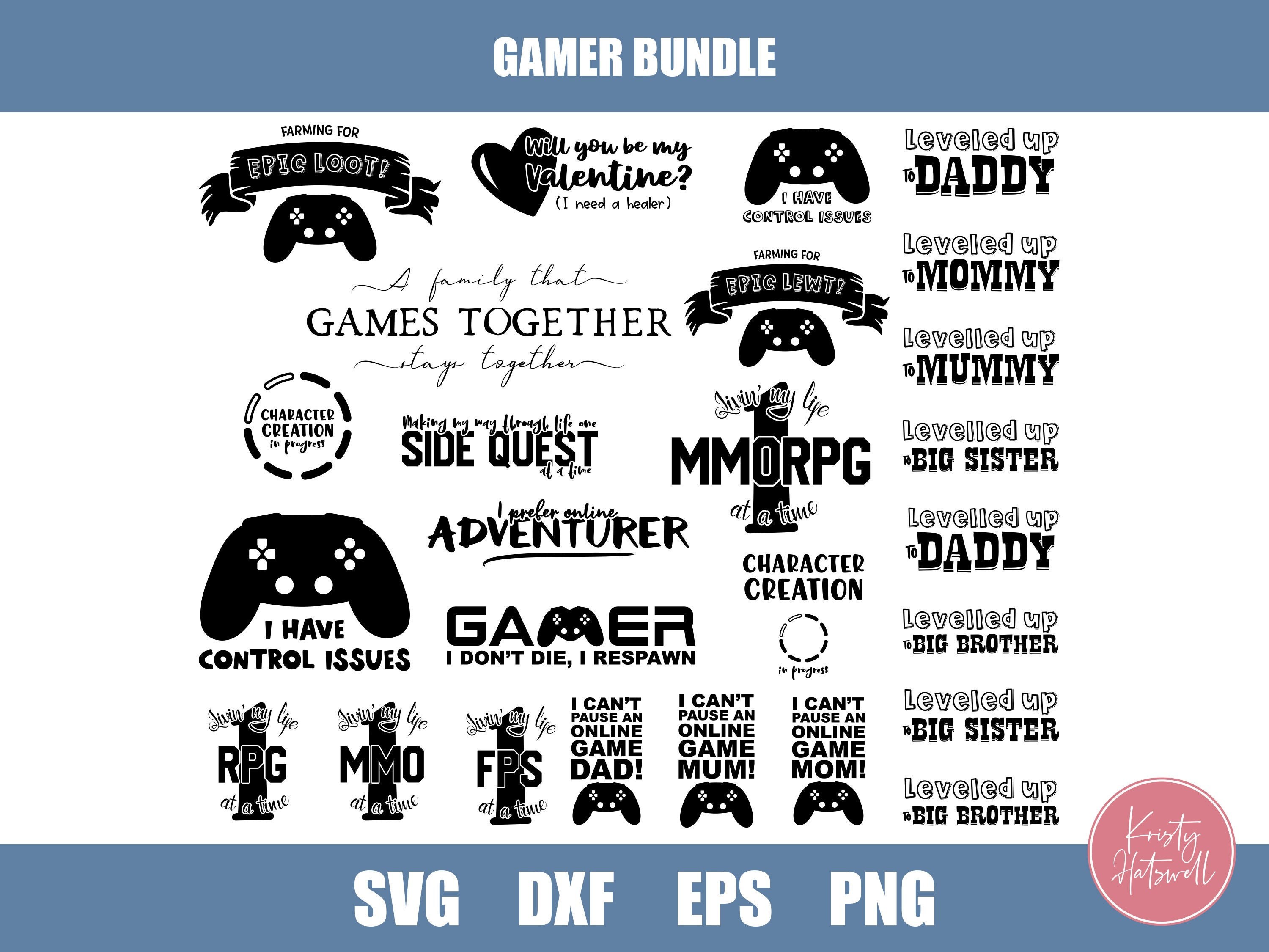 Gamer SVG Bundle Gaming SVG Bundle Gamer Gaming Teenager - Etsy