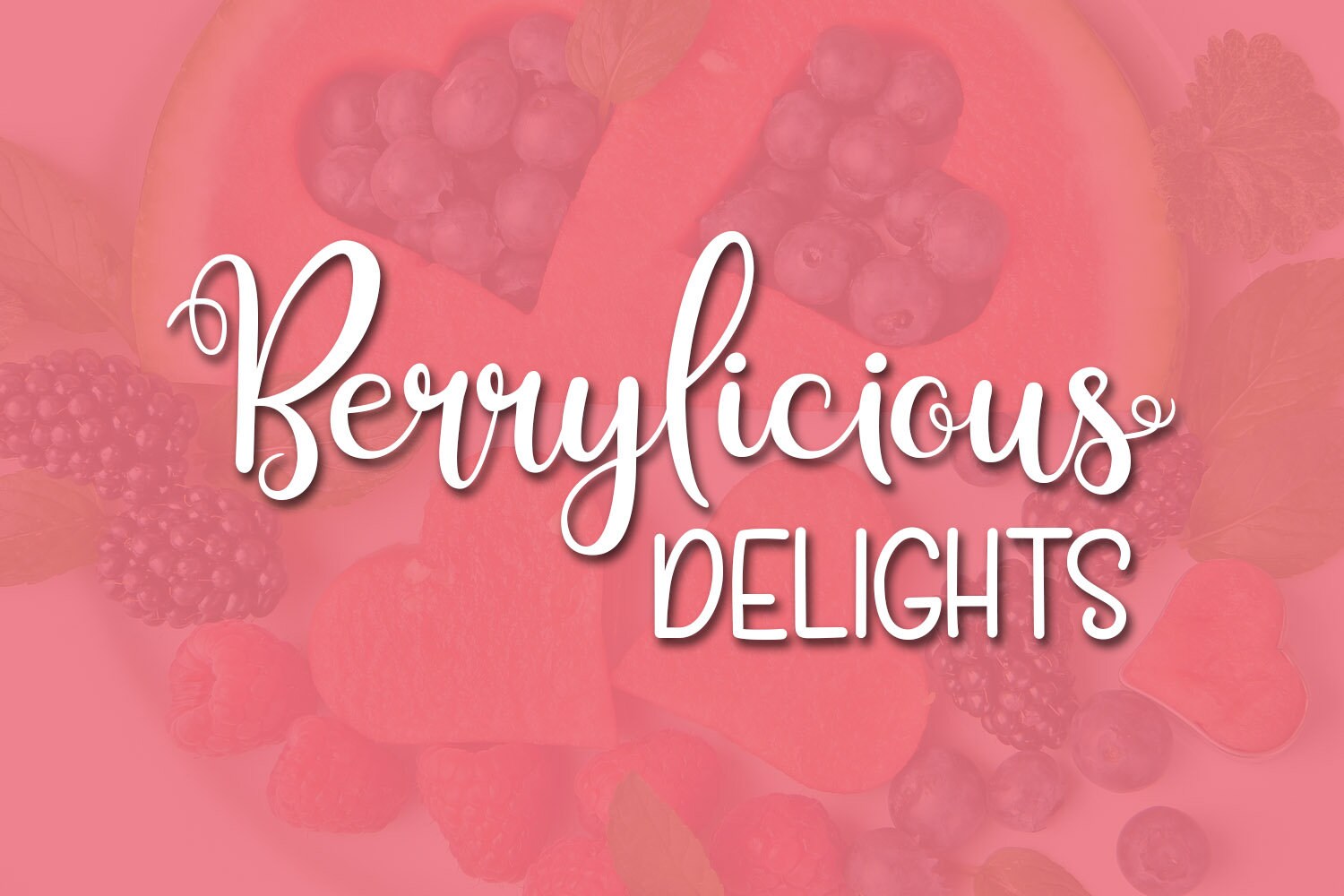Berry Smoothies, Font, Script Font, Font Duo, Swirly Font, Pretty Font ...